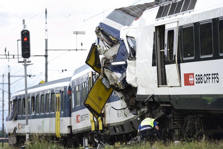 Swiss train crash: Head-on collision injures 35, driver feared dead