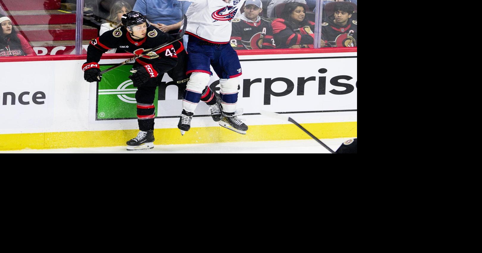 Columbus Blue Jackets down Senators 4-1 after late arrival in Ottawa