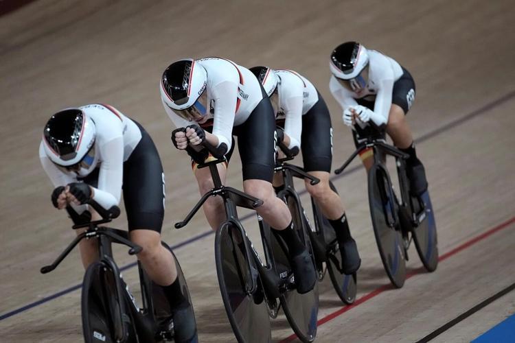 Olympics Latest: German cyclists shatter world record