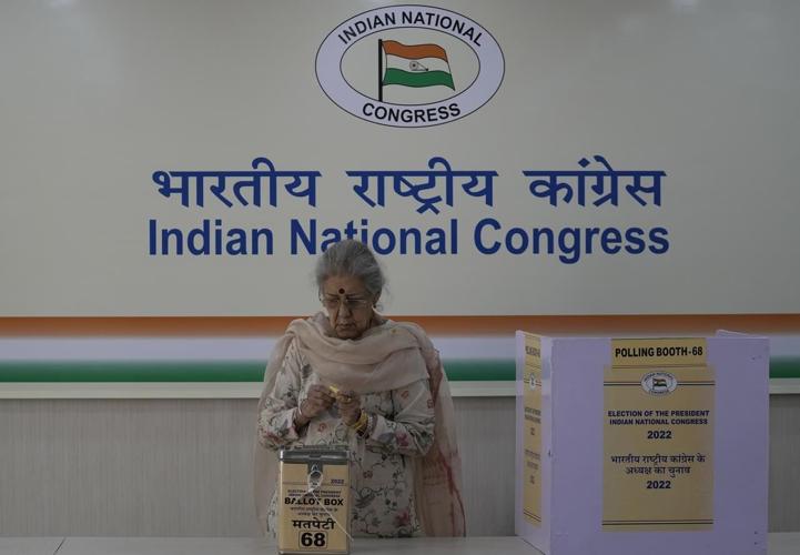 India’s Congress begins vote to elect new party president