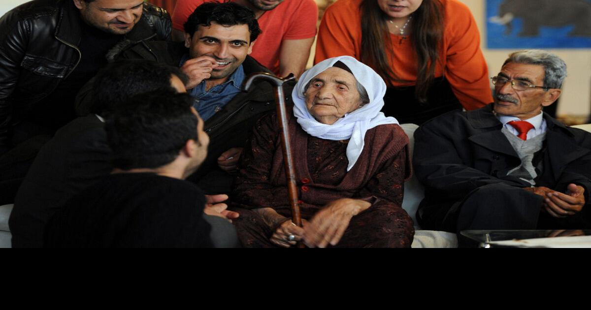 107-year-old Syrian refugee reunited with family in Germany