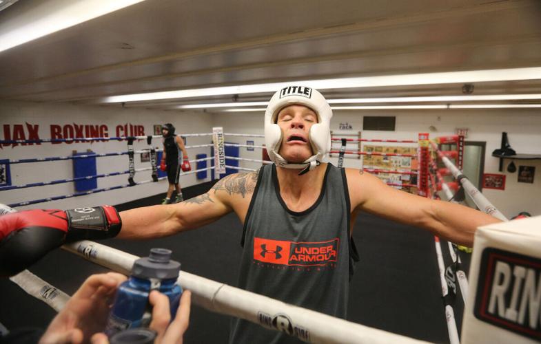 Middle-aged boxer hoping to prove the grey matters