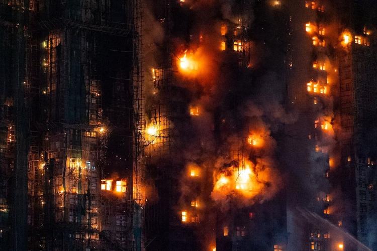 Photos from Hong Kong's deadliest fire in decades