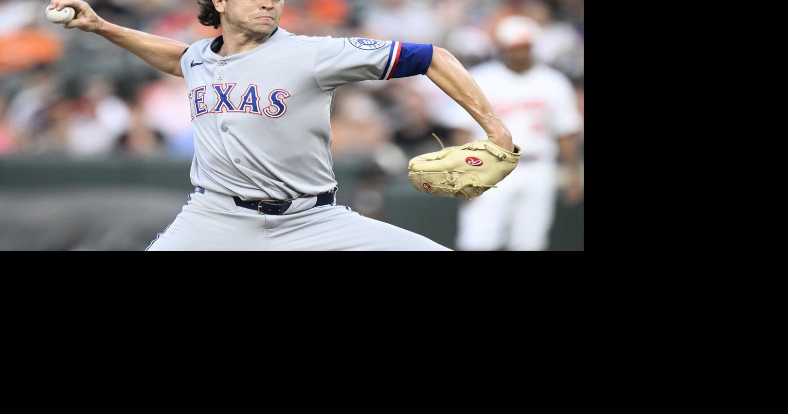 Colton Cowser of Orioles breaks up no-hit bid by Rangers' deGrom in 8th ...