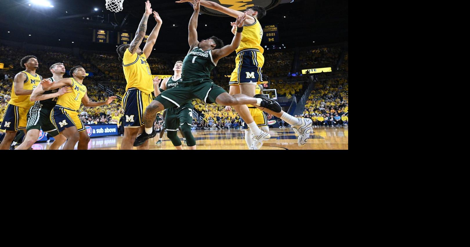 Michigan State's Jeremy Fears called for tech for kick toward groin ...