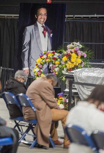 James Brown’s emcee gets funeral sendoff with shiny cape