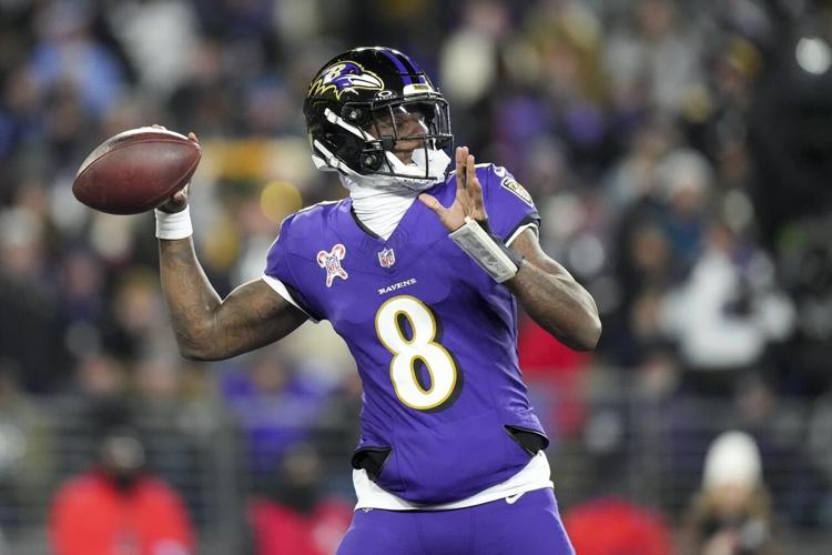 Lamar Jackson and the Ravens draw even atop the AFC North, beating the ...