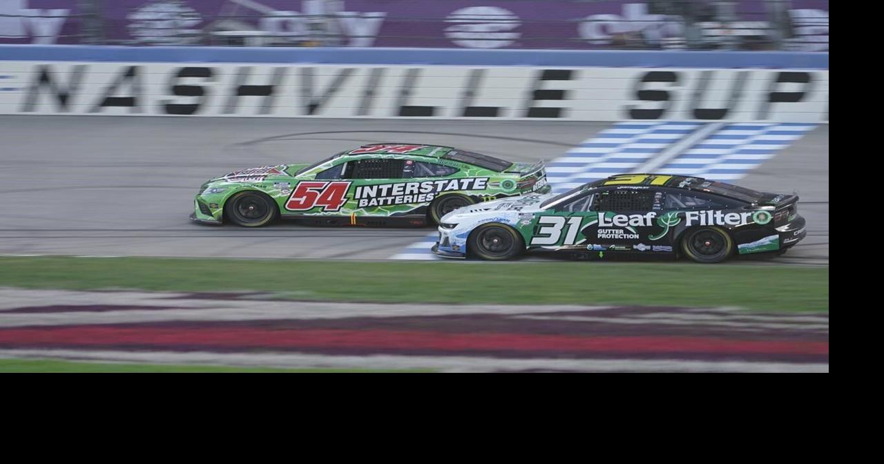 Ross Chastain holds off Martin Truex Jr. to win at Nashville, 3rd ...