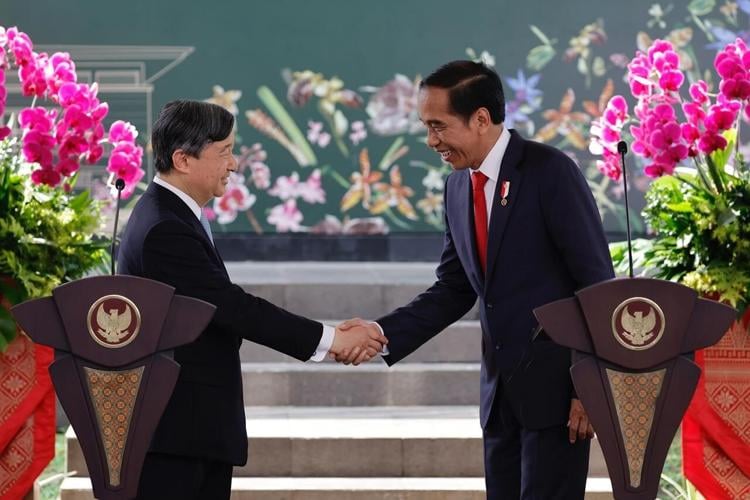 Japan’s emperor meets with Indonesian president on his first official ...