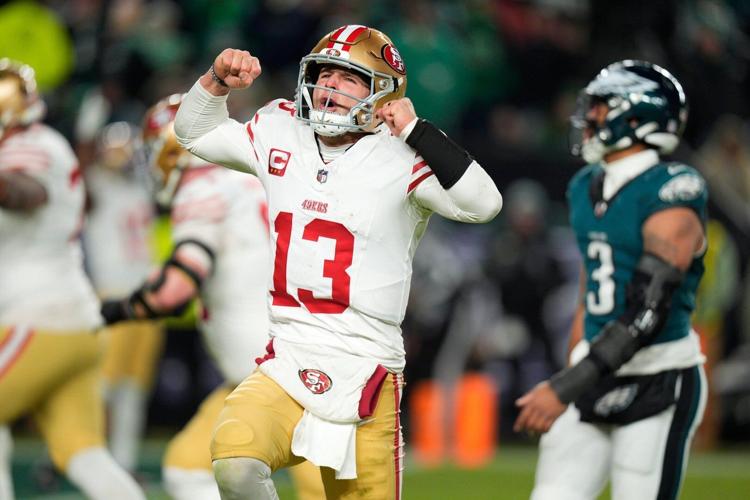 Purdy, 49ers eliminate defending Super Bowl champion Eagles with win in ...