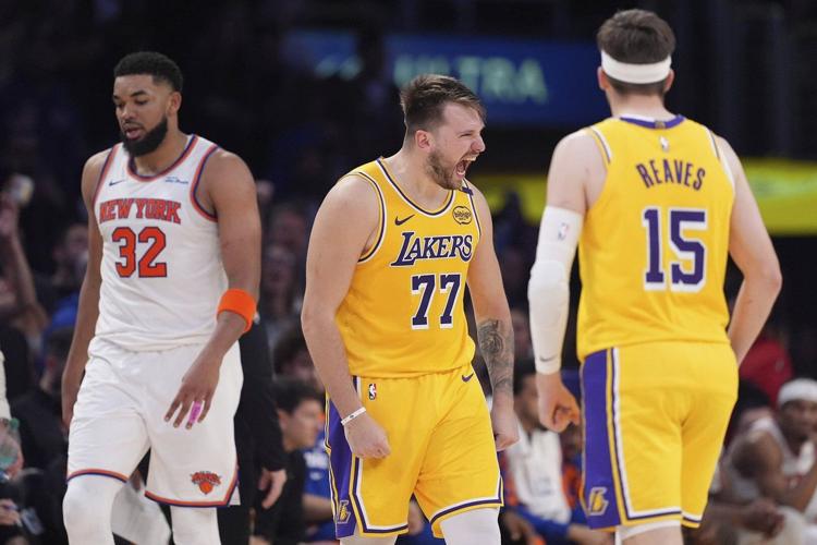 Luka Doncic and Austin Reaves join LeBron James on the sideline with injuries when Lakers host Bucks