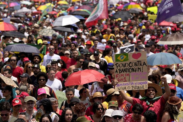 Brazilians protest against a bill that could lead to a pardon for ...