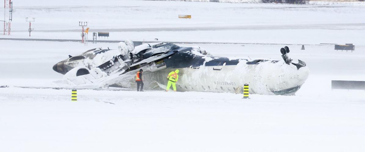 Toronto Delta Air Lines plane crash aftermath in photos