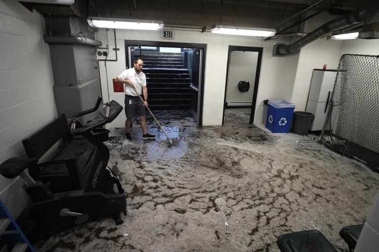 All Hail the Rockies! Pea-sized hail makes Coors Field a winter ...