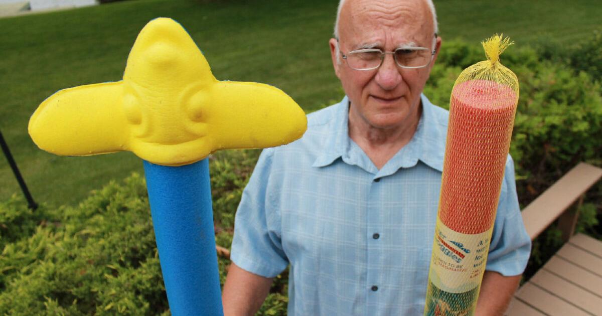 Pool noodle duel between self-styled inventors dates back 30 years