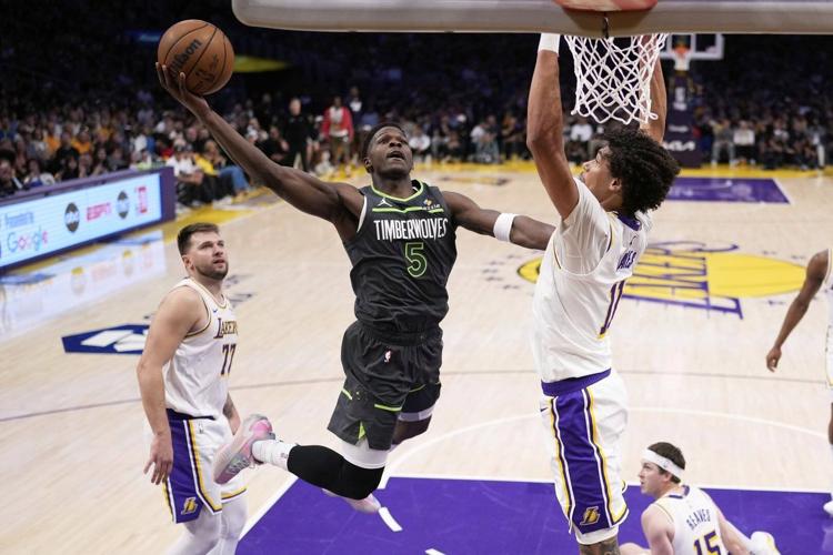 Timberwolves rout Lakers 117-95 in 1st-round series opener, overcoming Luka Doncic's 37 points