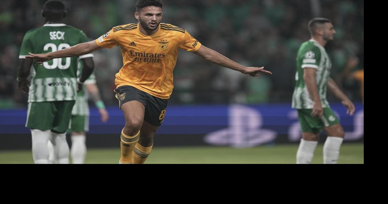 Benfica wins its group with 6-1 rout of Maccabi Haifa