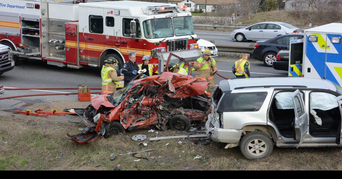 Five injured, two critically, in eight-vehicle Burlington crash