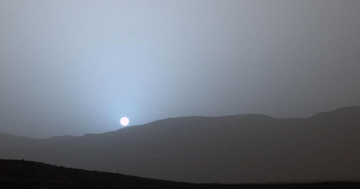 Mars sunset is blue, Curiosity rover reveals
