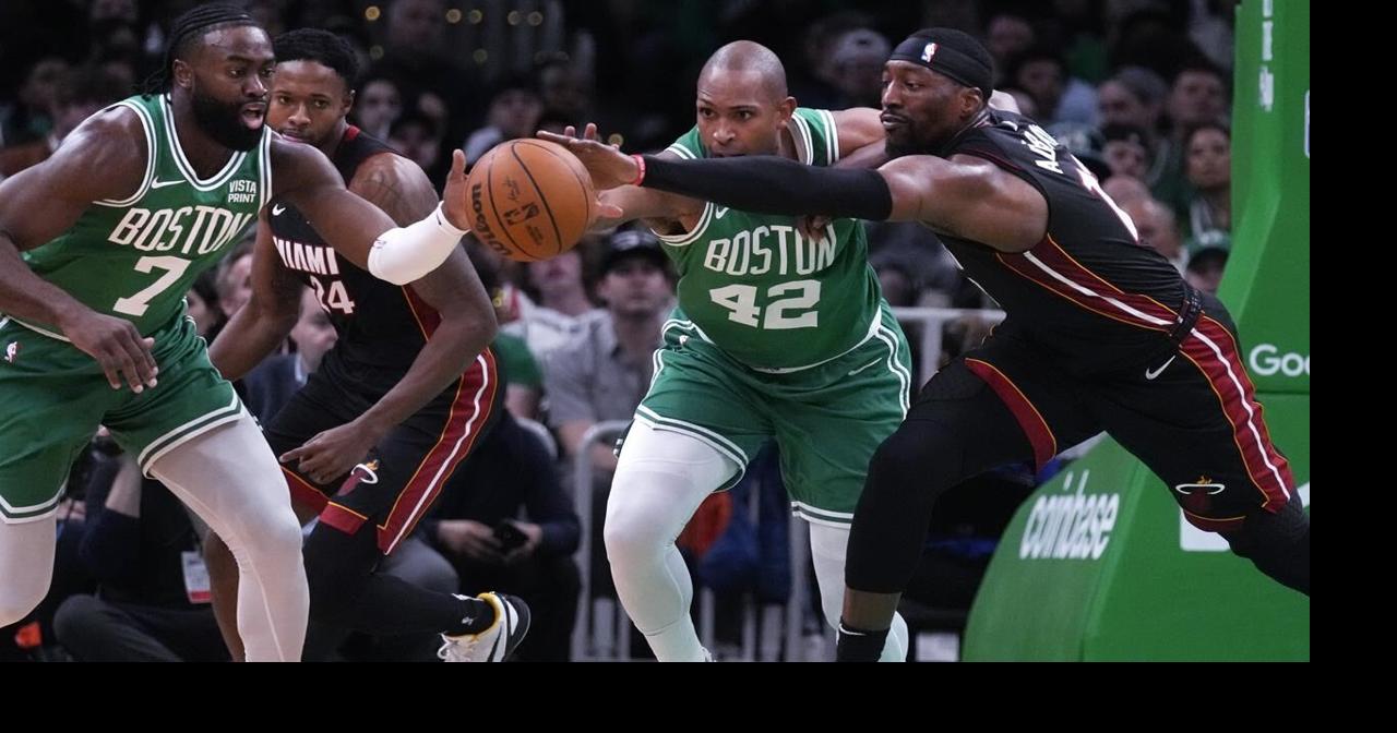 Herro scores 24 and the Heat beat Boston 111-101 to even the series 1-1
