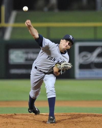 New York Yankees prospect Pat Venditte pitches from both sides of the mound