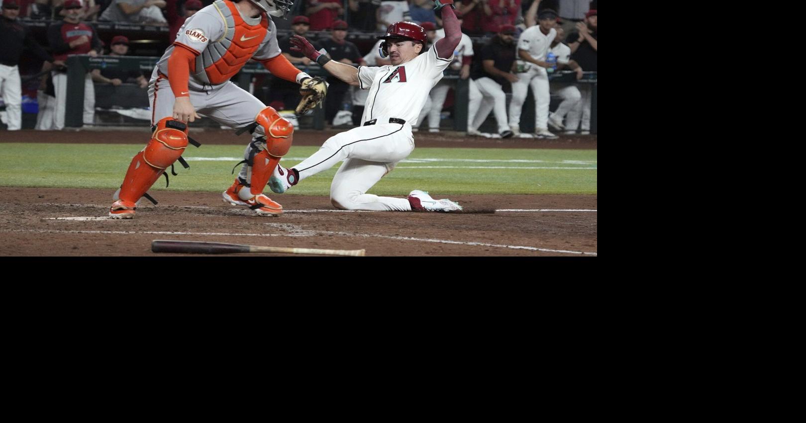 D-backs rally from early 4-run deficit and beat Giants 6-5 to keep pace ...