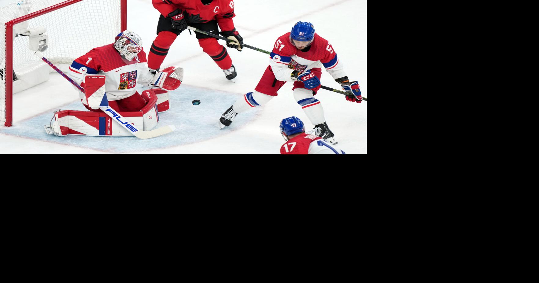 Crosby leaves game with apparent leg injury as Canada avoids early ...