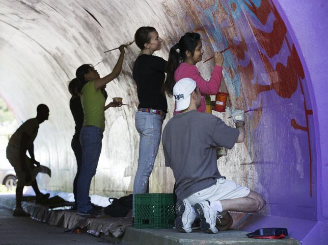Toronto’s Don Valley Parkway rainbow mural gets tunnel extension