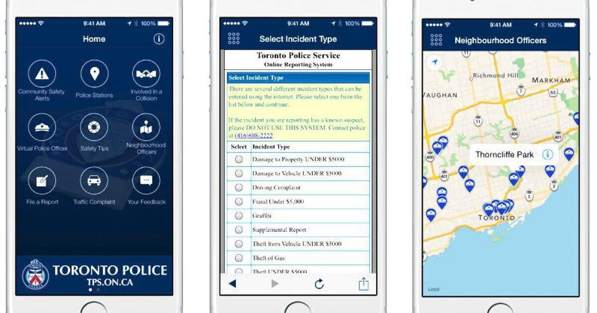New Toronto police mobile app makes it easier to report crimes