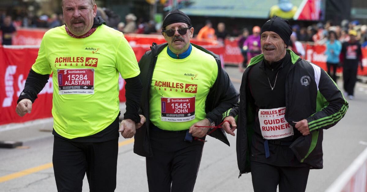 Running blind comes easy with a pal