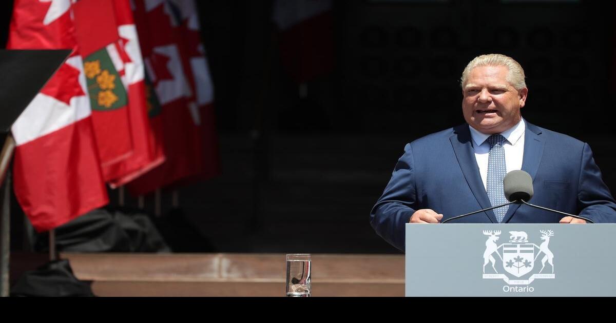Doug Ford sworn in as Ontario premier