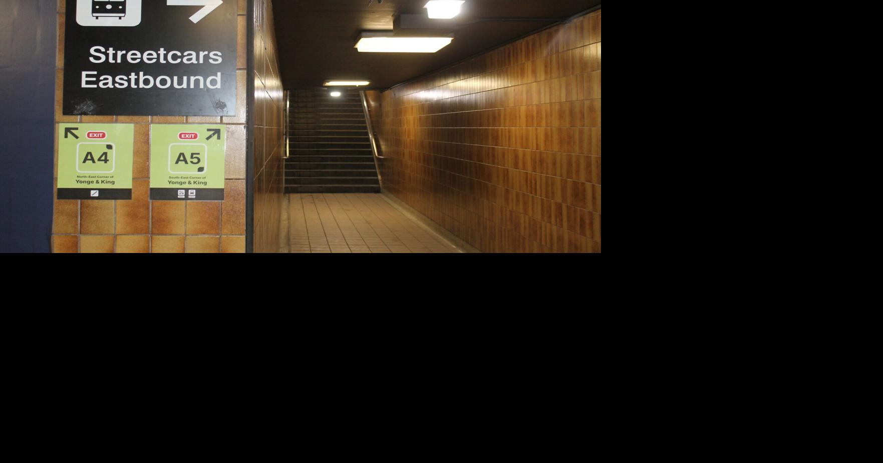 TTC advocates put up their own signage at King Station