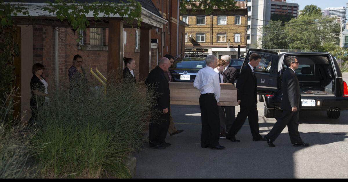 Quiet funeral for homeless man who died under a staircase