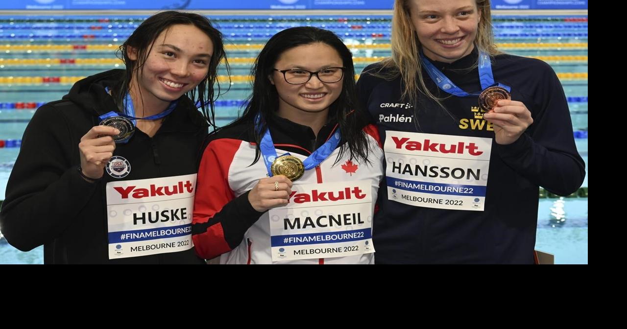Canadian swimmer Maggie Mac Neil sets world record at short course worlds