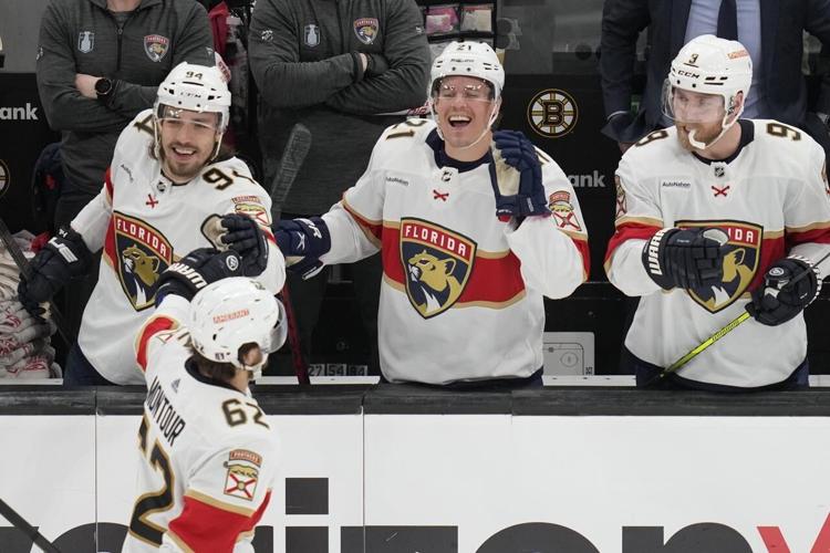 Panthers beat Bruins 6-3 in Game 2 to tie first-round series
