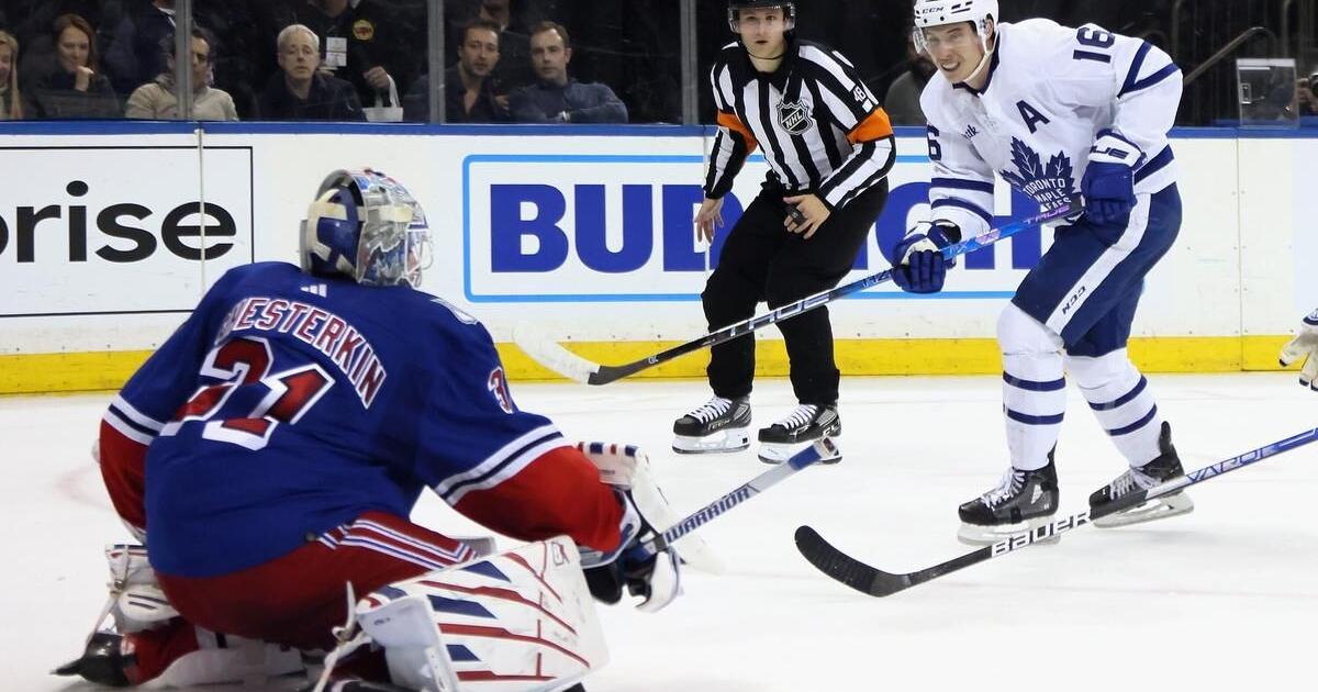 Leafs’ — and Marner’s — point streaks snapped in New York