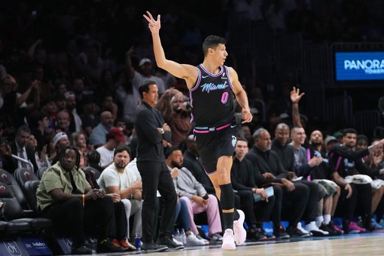 Heat survive frantic rally at the buzzer to edge the Knicks 116-114