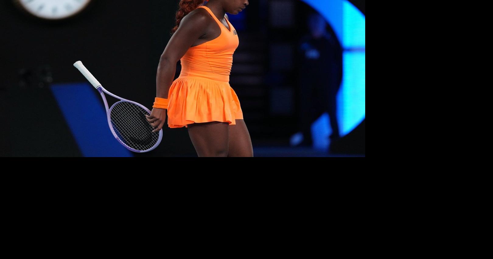 'Emotional' Coco Gauff smashes racket in frustration after Australian ...