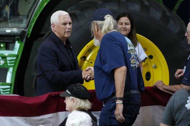 Ron DeSantis signs Bible, Mike Pence hops on motorcycle at ‘Roast and ...