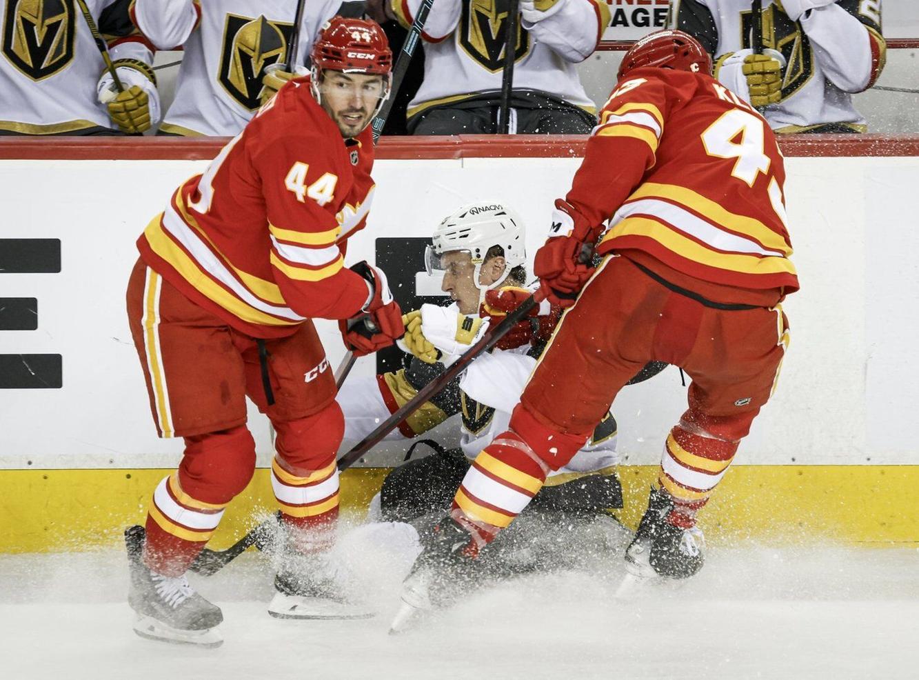 Backlund scores twice, Calgary Flames beat Vegas Golden Knights 6-3