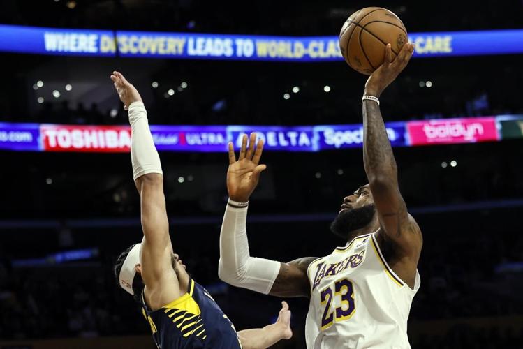 Anthony Davis scores 36 points while the Lakers hold off another Pacers ...