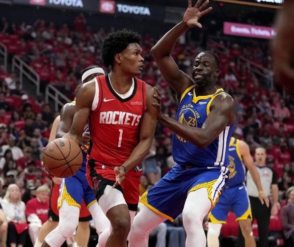 Jalen Green makes eight 3s with 38 points to help Rockets even series with 109-94 win over Warriors