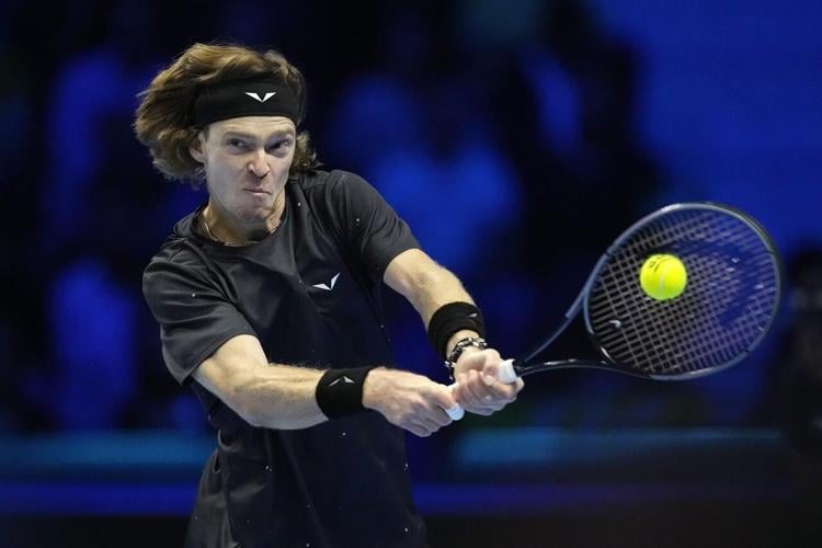 Rublev bloodies himself with racket during loss to Alcaraz at ATP ...