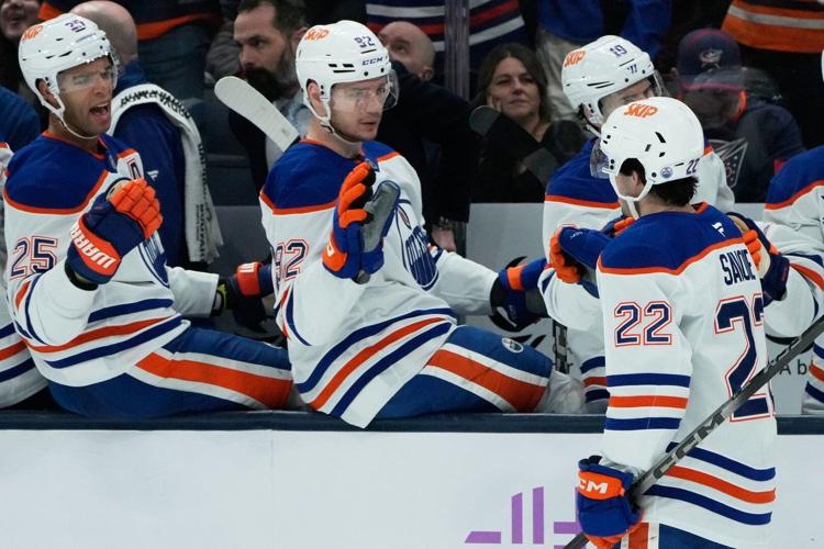 Olivier scores 2 goals to help lift Blue Jackets past Oilers 5–4