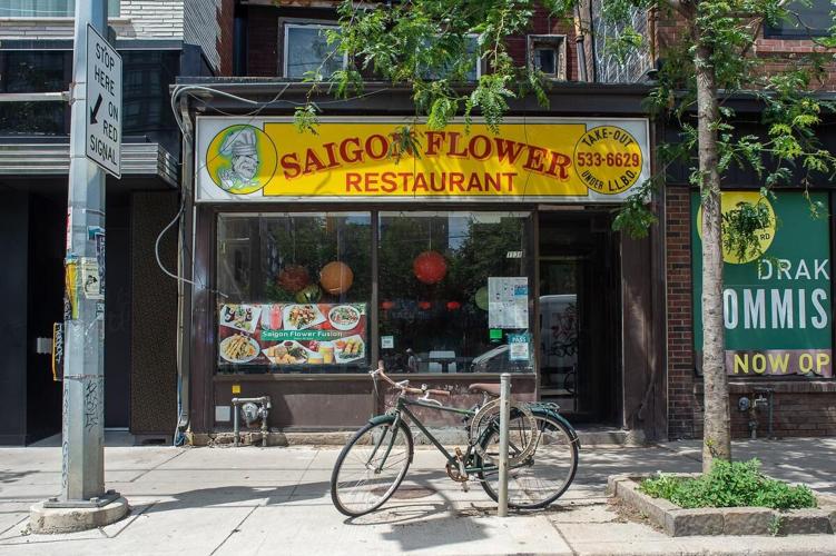 This is the place for chicken balls and pho on West Queen West