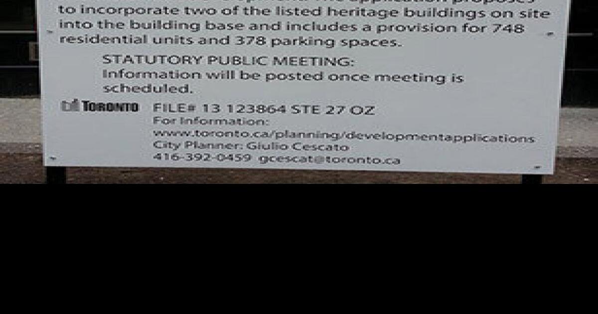 Boring, confusing Toronto development notices about to get pizzazz