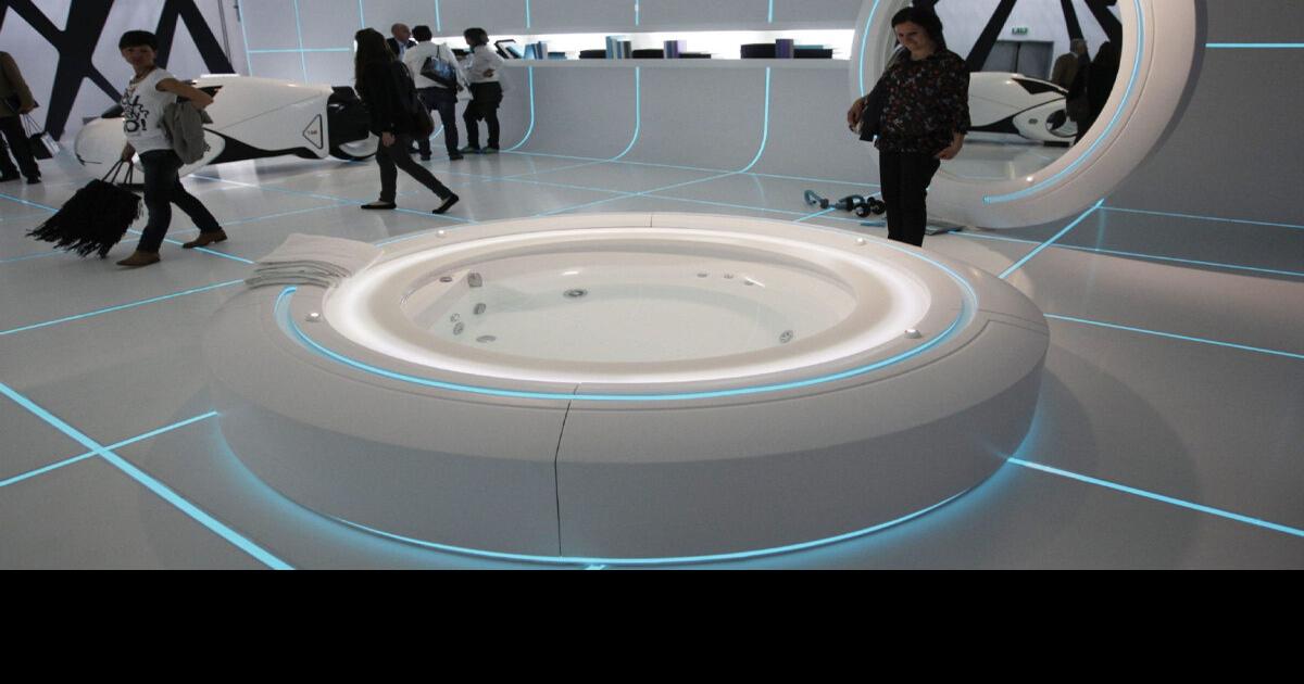 'Tron'-inspired pieces among whimsical displays at Milan furniture show