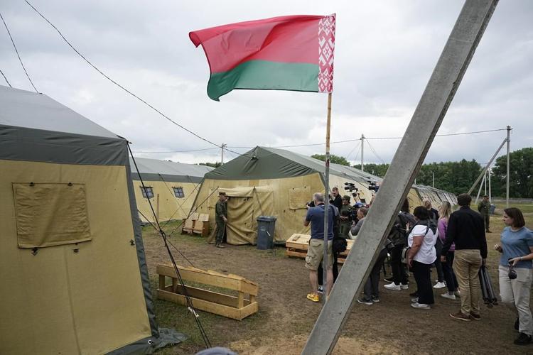 Belarus shows off a military camp to host Russia’s Wagner mercenaries ...