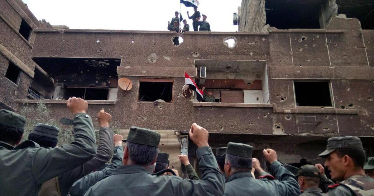 Syrian government forces, police celebrate ‘liberation’ of Damascus ...