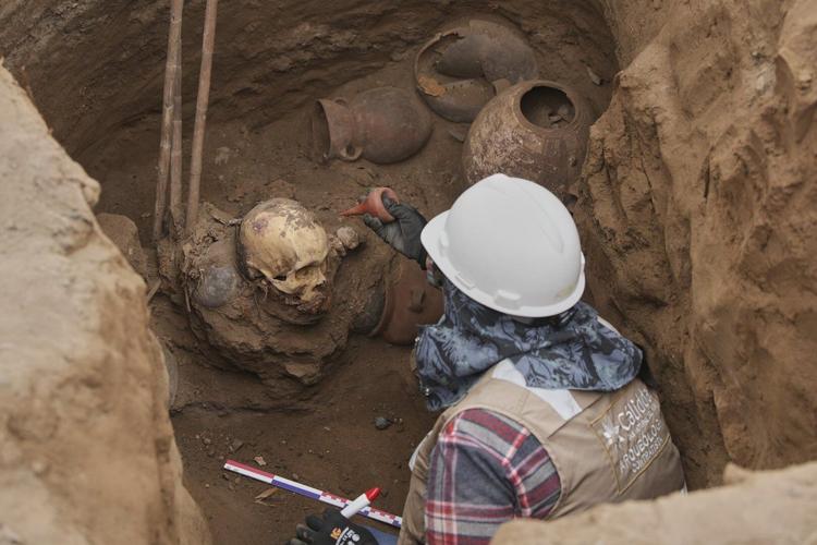 Utility workers in Peru unearth pre-Incan tomb with 1,000-year-old remains